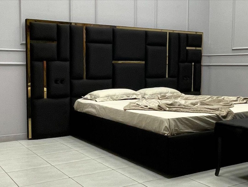 Bed Prime 2, Headboard of Any Size, Made to Order, Tufted Bed Frame ...
