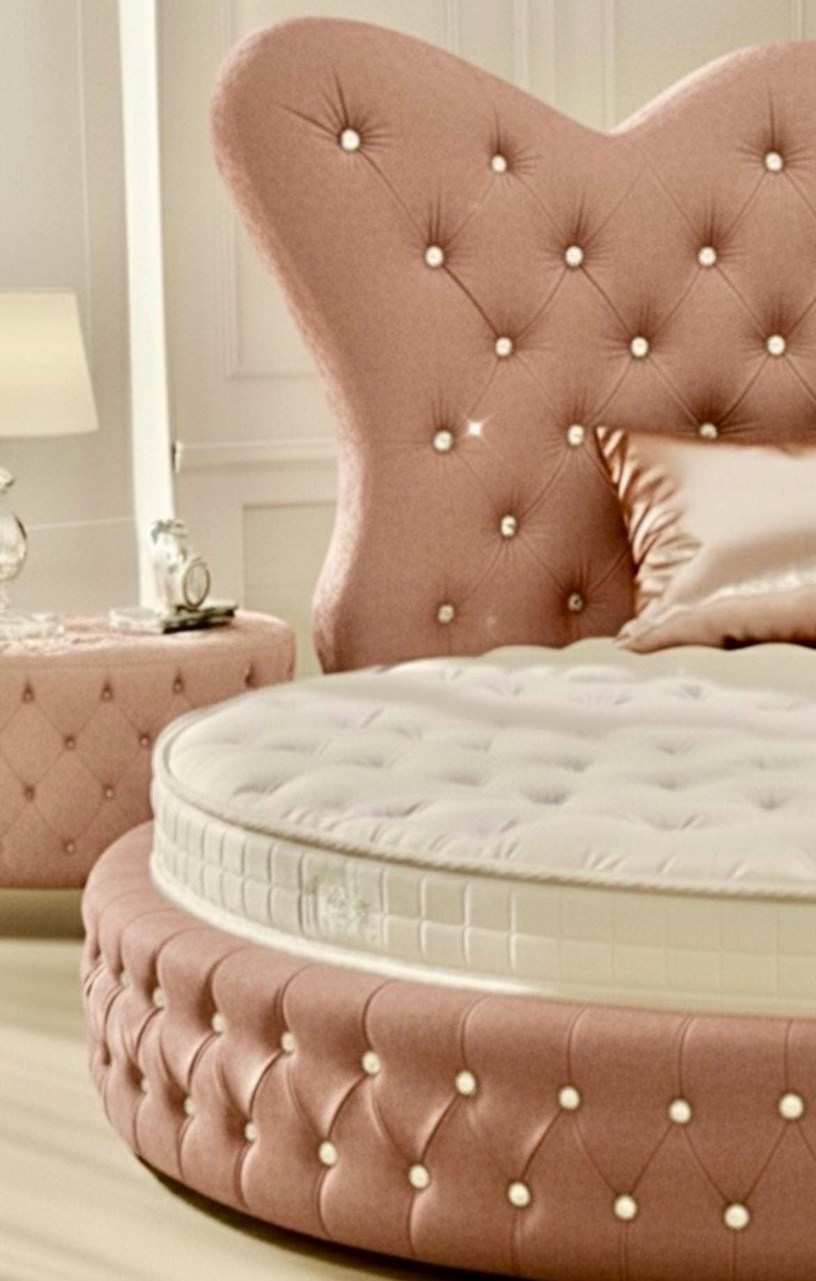 Round Bed , Headboard of Any Size, Made to Order, Custom Furniture ...