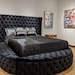 Round Bad Angelina King Queen Full Size Any Color Custom Bed, Circle ...