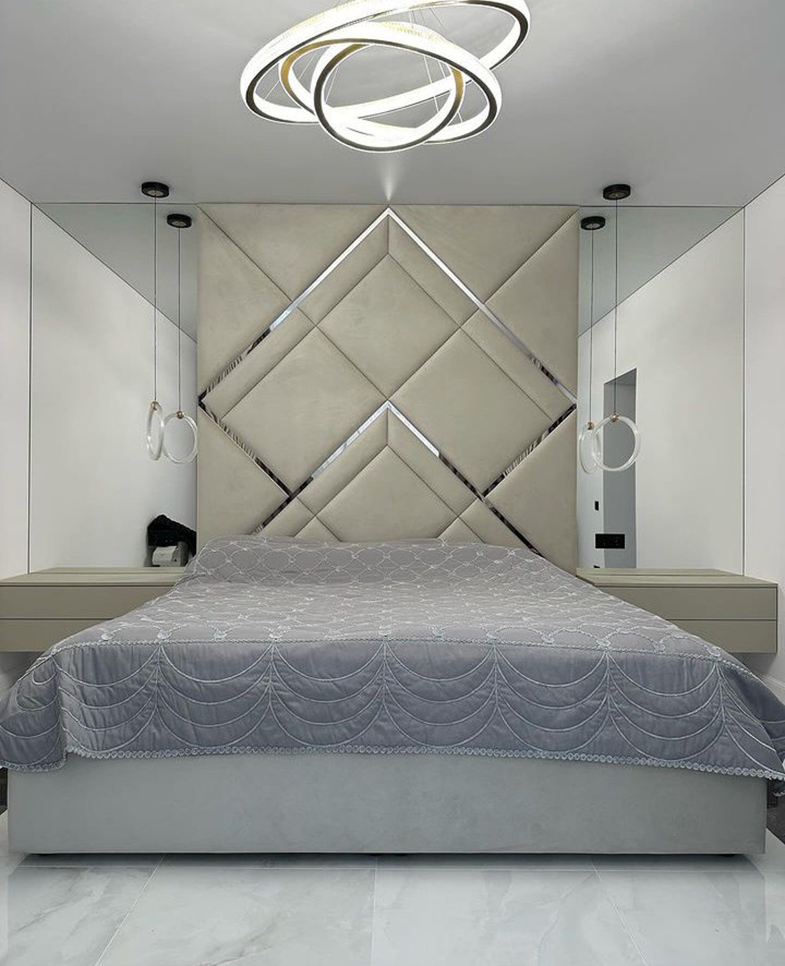 Bed Aline , Headboard of Any Size, Made to Order, Custom Furniture ...