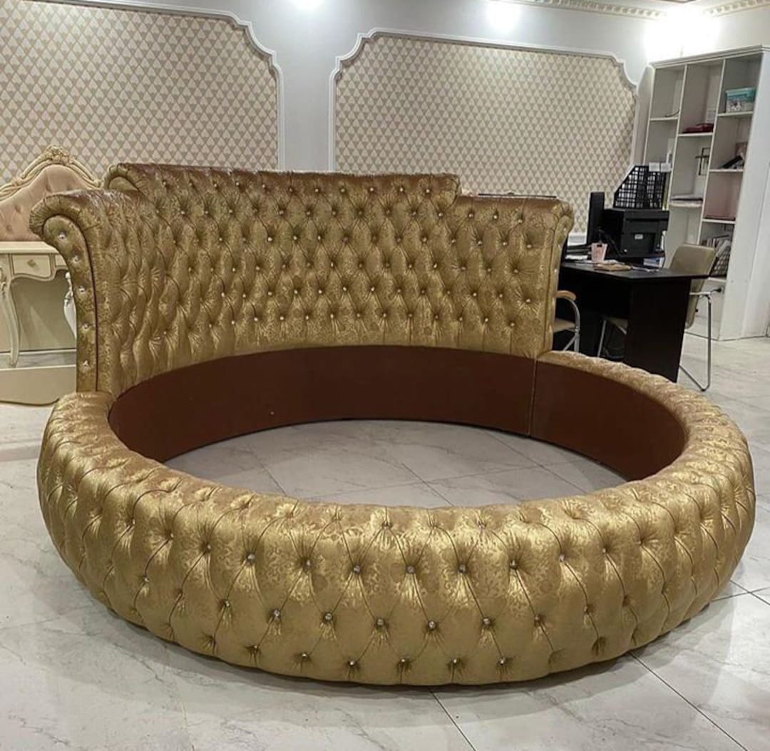 Round Bed Amelia, Full Size, Queen Size, King Size, Custom Furniture ...