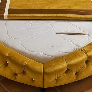 Round Bed , Headboard of Any Size, Made to Order, Custom Furniture ...
