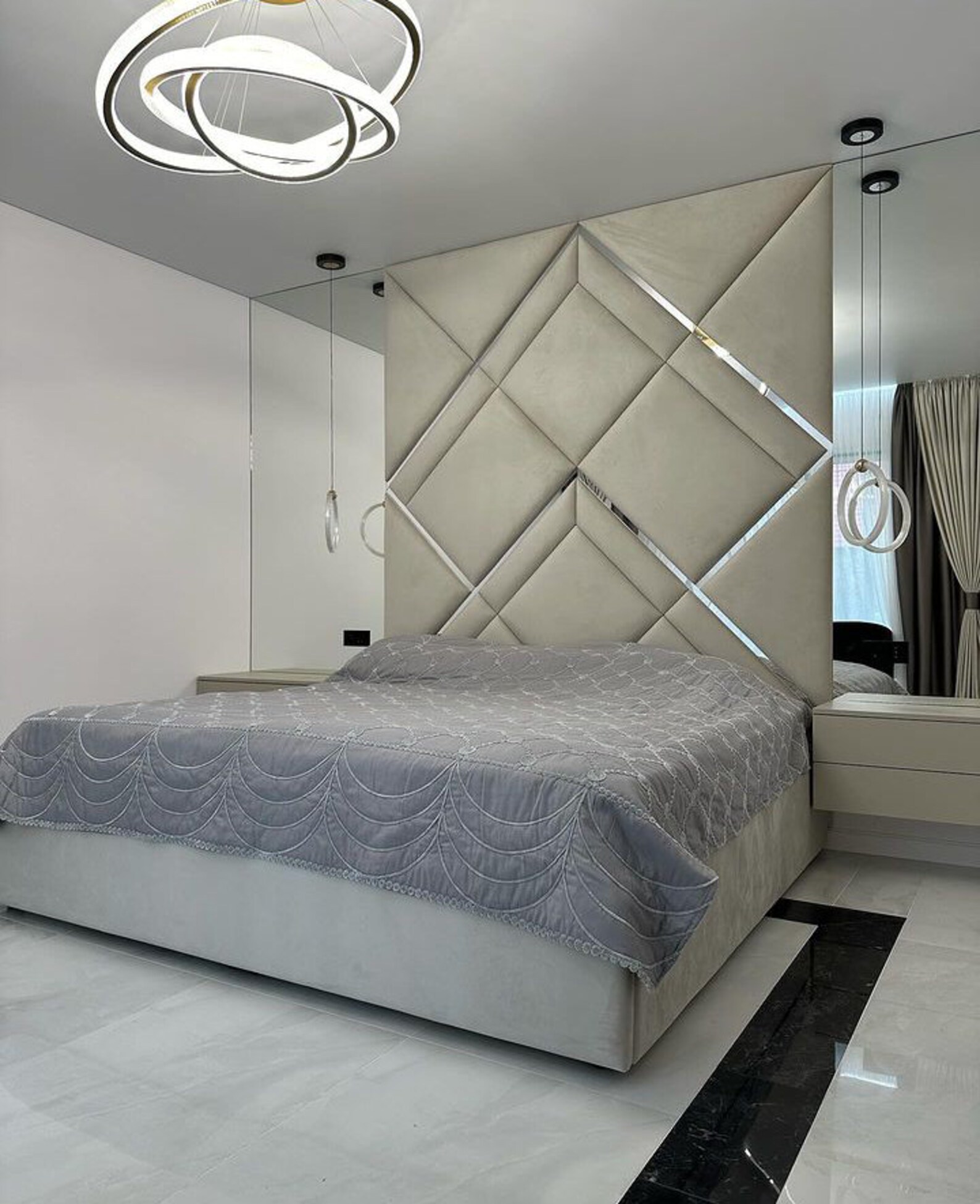 Bed Aline , Headboard of Any Size, Made to Order, Custom Furniture ...