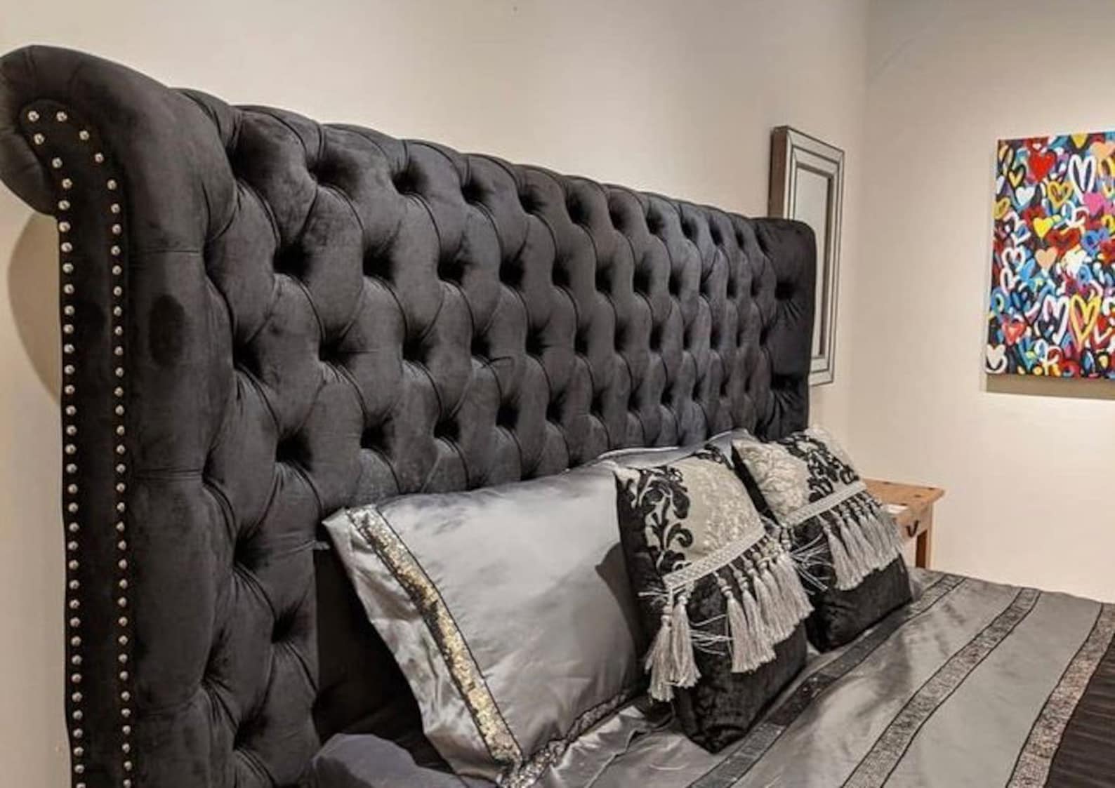Round Bad Angelina King Queen Full Size Any Color Custom Bed, Circle ...