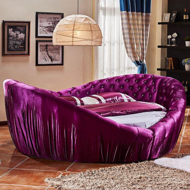 Round Bed , Headboard of Any Size, Made to Order, Custom Furniture ...