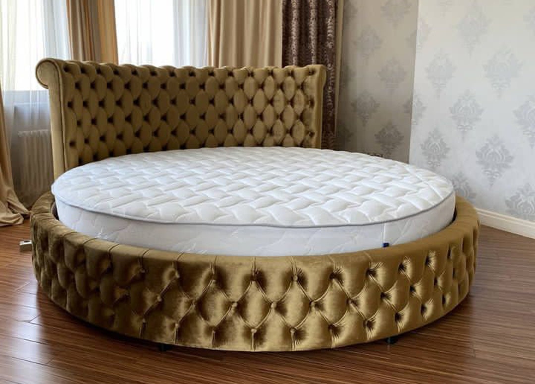 Round Bed Atlanta Full Size Queen Size King Size Made to Order Circle Bed Custom Furniture Please Read Description Etsy