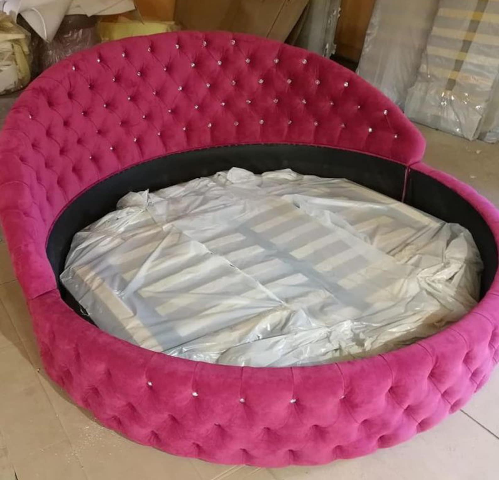 Round Bed Soho, Full Size, Queen Size, King Size, Custom Furniture ...
