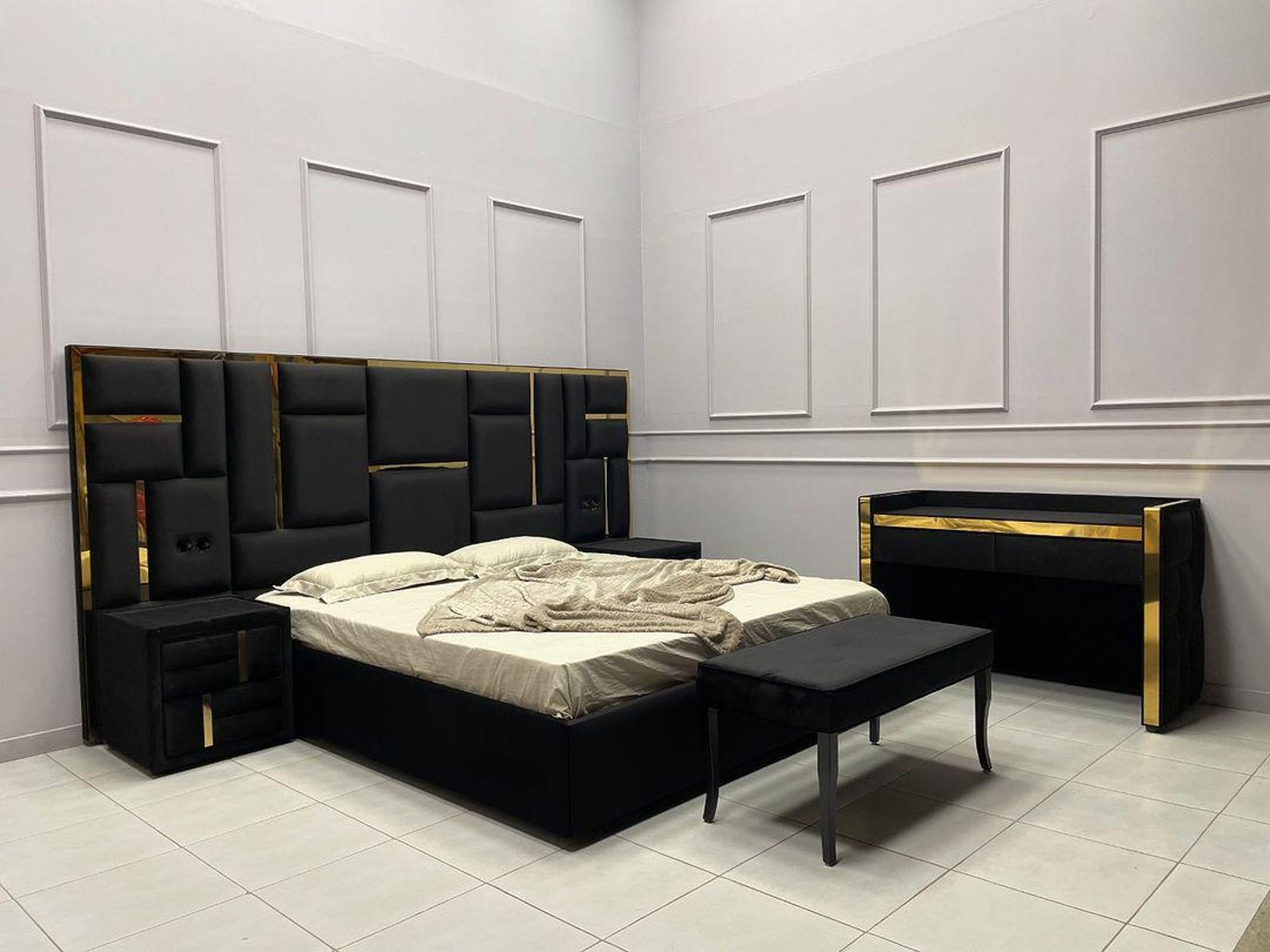 Bed Prime 2, Headboard of Any Size, Made to Order, Tufted Bed Frame ...