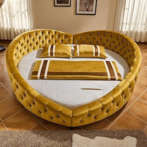 Round Bed , Headboard of Any Size, Made to Order, Custom Furniture ...