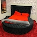 Round Bad Angelina King Queen Full Size Any Color Custom Bed, Circle ...