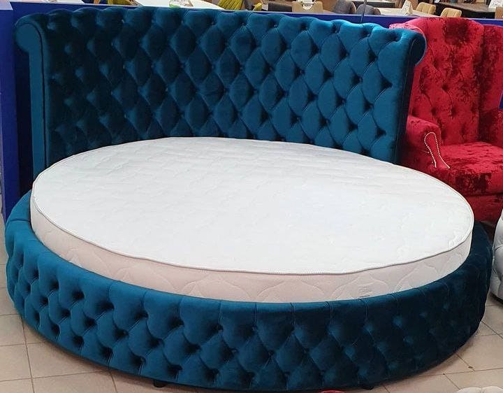 Round Bed Atlanta , Headboard of Any Size, Made to Order, Circle Bed ...