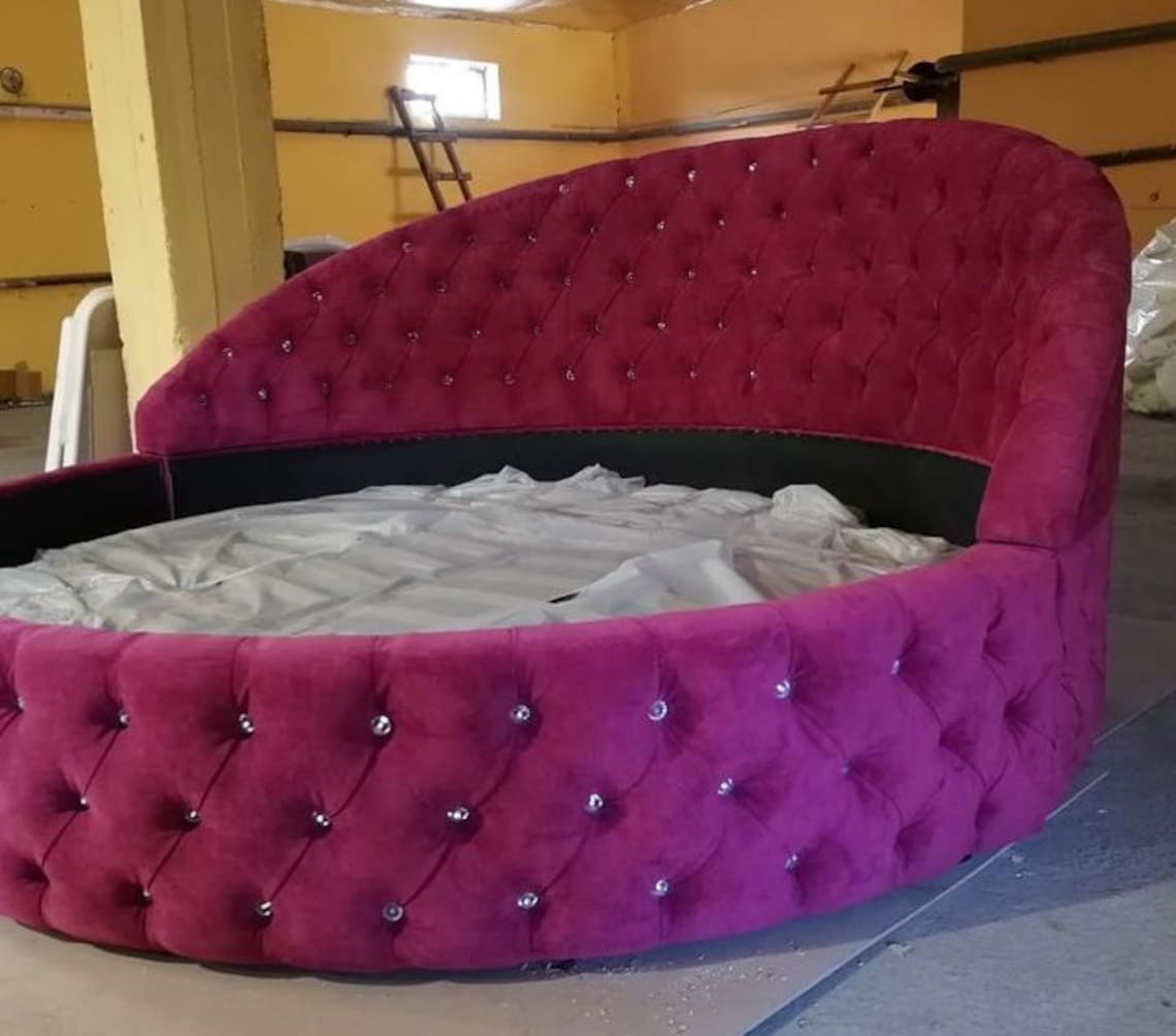Round Bed Soho, Full Size, Queen Size, King Size, Custom Furniture ...