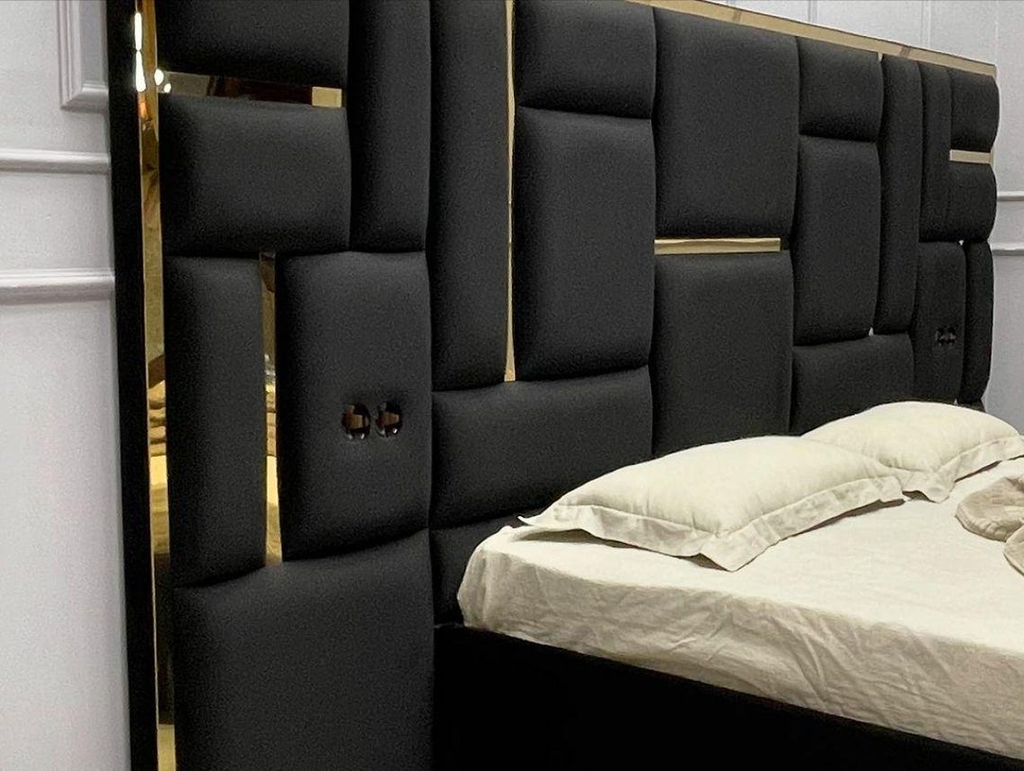 Bed Prime 2, Headboard of Any Size, Made to Order, Tufted Bed Frame ...