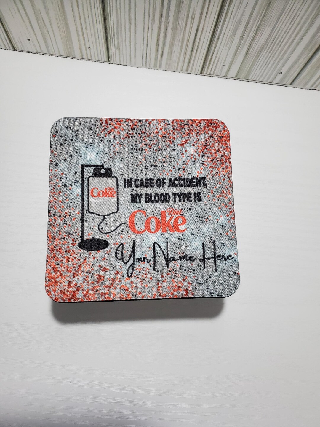 Diet Coke Designed Custom Name Sublimated Coaster Neoprene - Etsy