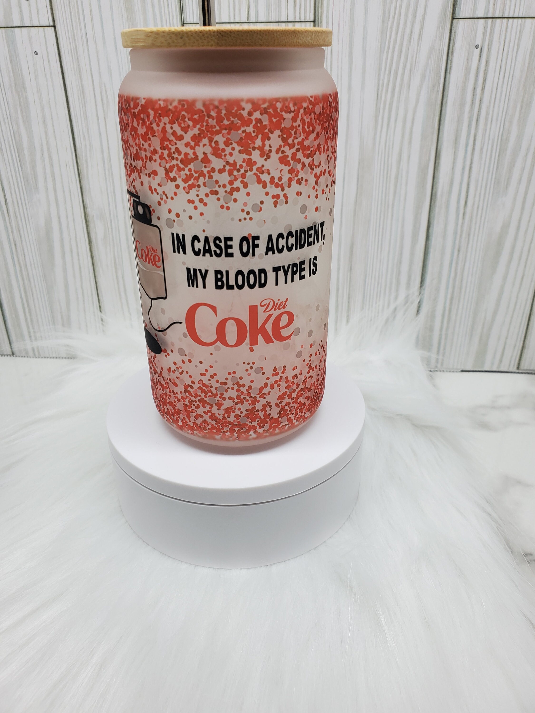 Customizable Name DIET COKE DESIGNED 16oz Libbey Glass Tumbler - Etsy