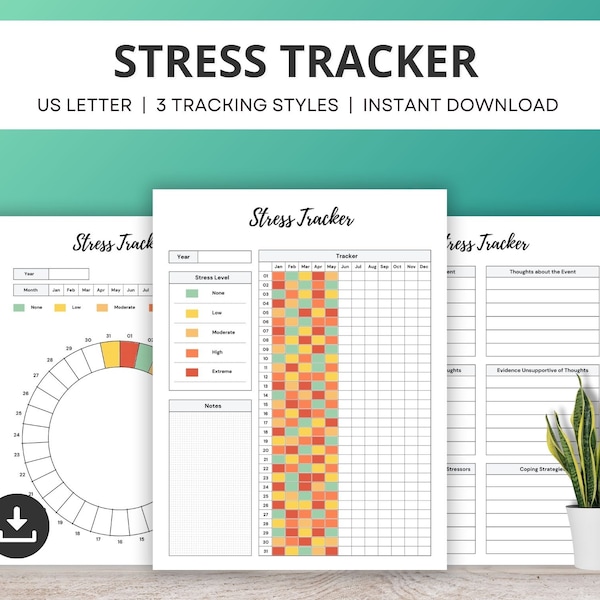 Stress Worksheet - Etsy