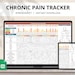 Chronic Pain Tracker Google Sheet, Pain Management Tracker, Chronic ...