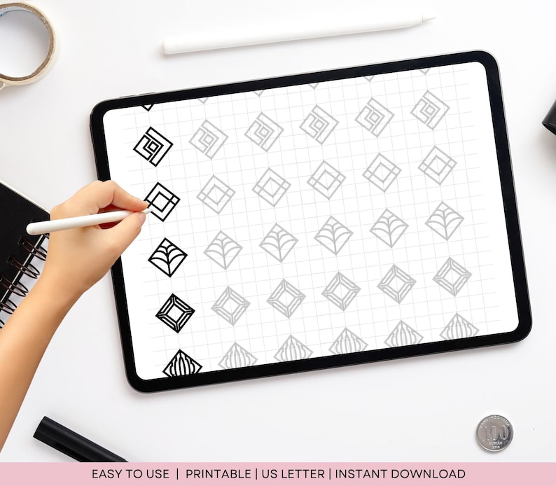 Mandala Practice Sheets for Beginners, Mandala Training Sheets, Adult ...