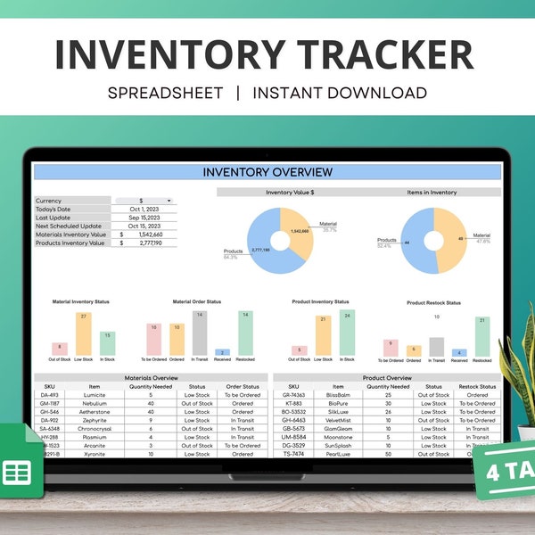 Inventory Template - Etsy