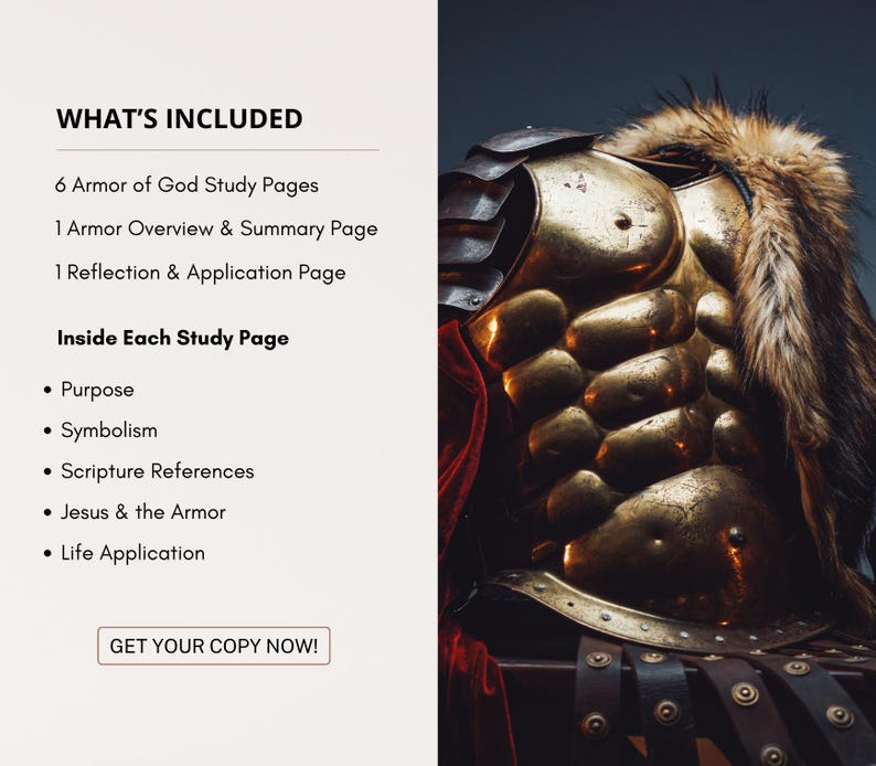 Armor of God Bible Study Guide, Ephesians Bible Study for Kids Teens ...