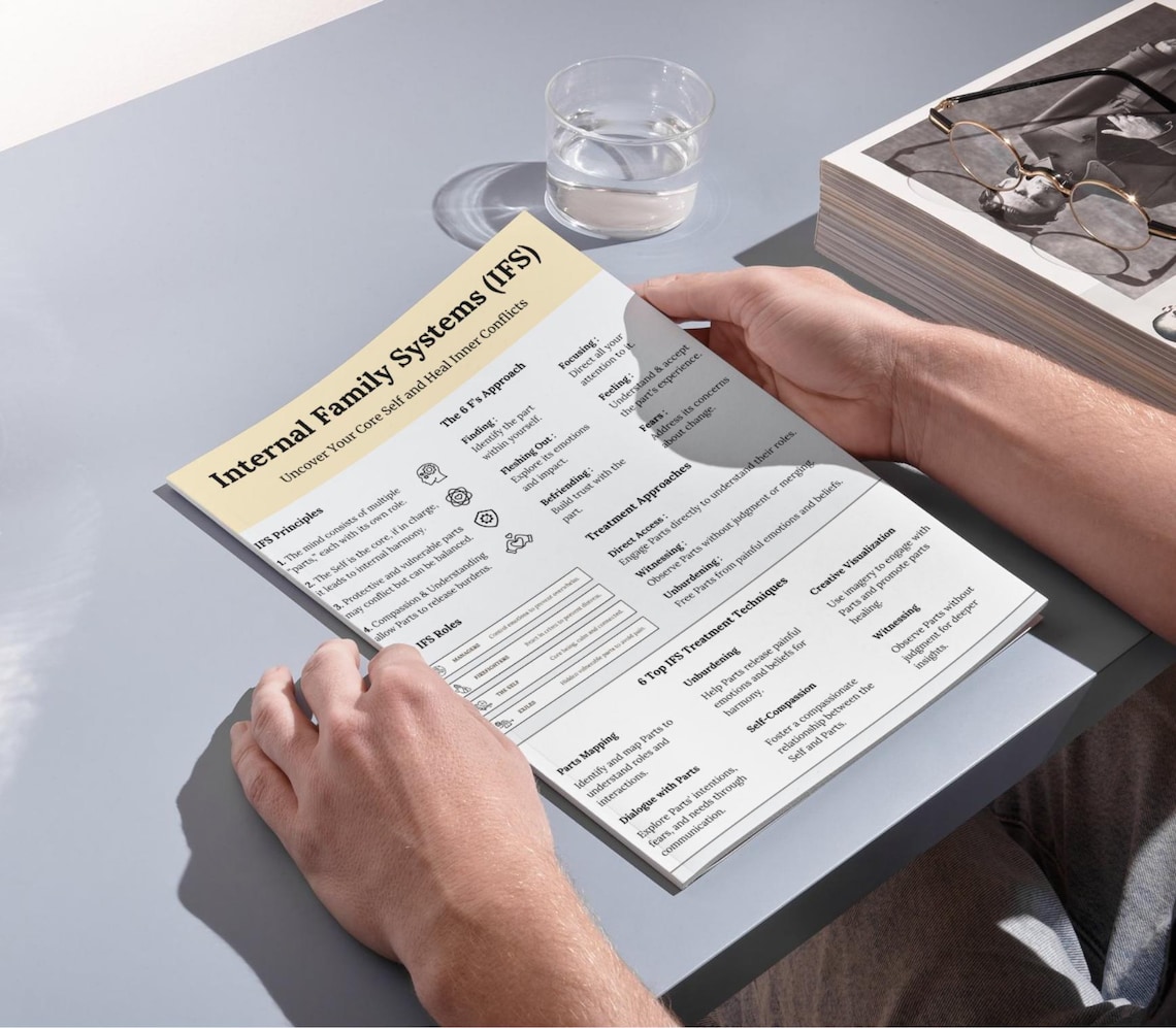 IFS Cheat Sheet, Internal Family Systems Therapy, IFS Parts Mapping ...