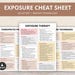 Exposure Therapy Cheat Sheet, Exposure Hierarchy, Response Prevention ...