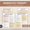 Narrative Therapy Cheat Sheet Printable Counseling Guide for Therapists ...