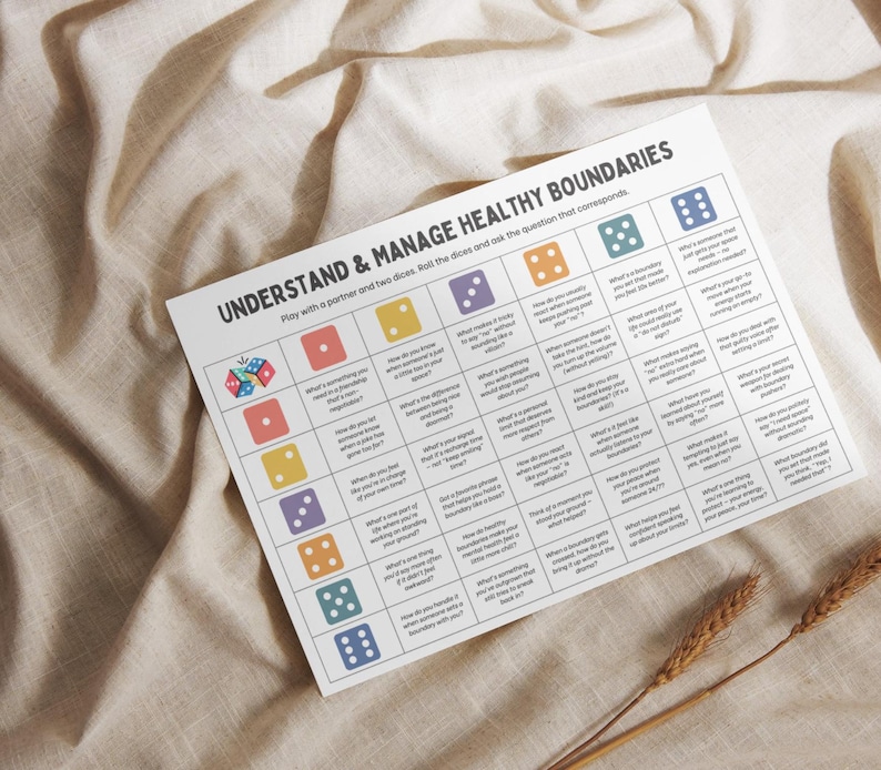 School Counseling Dice Game for Teens, Youth Group Therapy Game ...