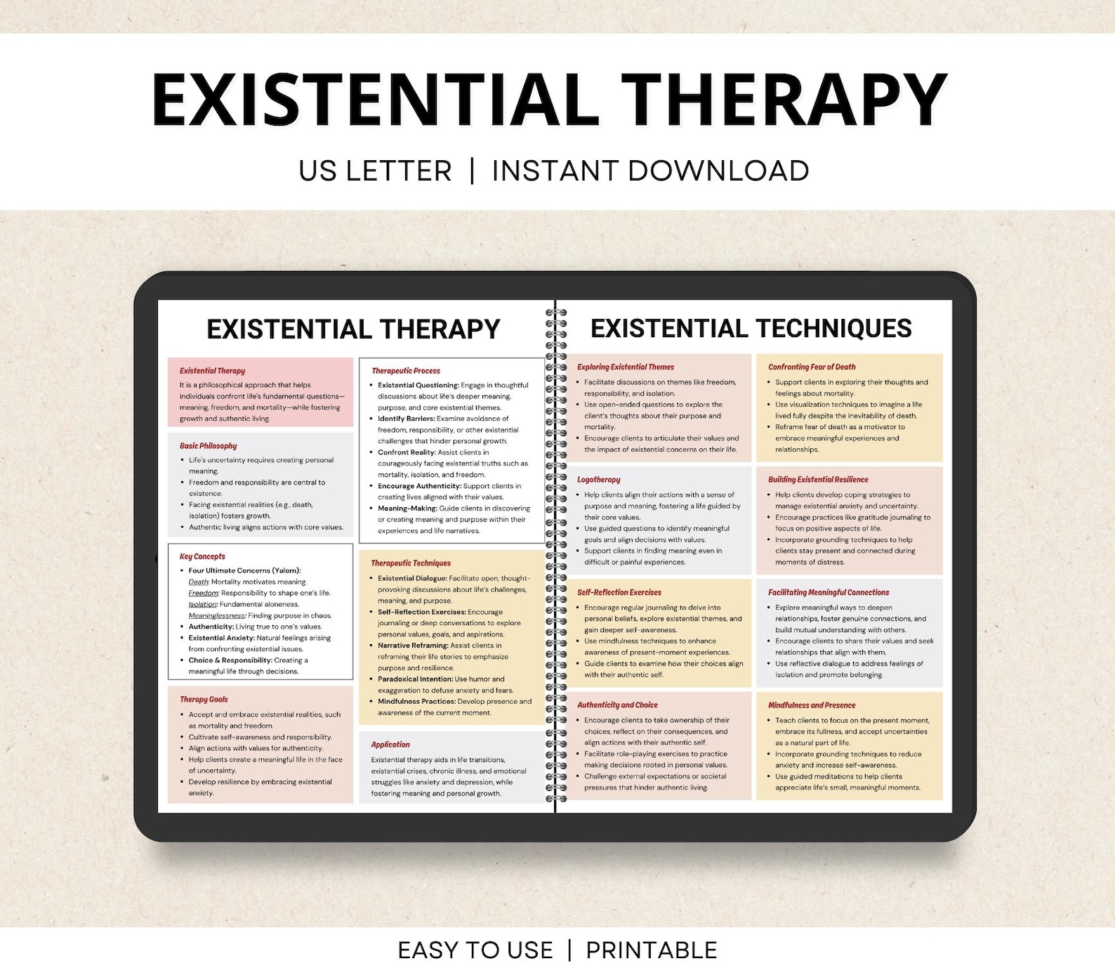 Existential Therapy Cheat Sheets, Existential Crisis, Positive Psychology, Existential Thinking ...