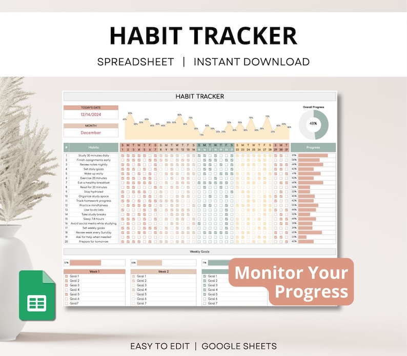 Student Planner Spreadsheet, School Assignment Tracker, Homework ...