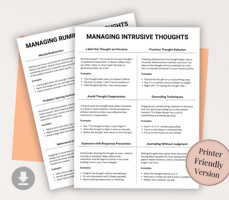 Understanding Intrusive Vs. Ruminating Thoughts, Obsessive Intrusive ...