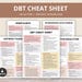 DBT Cheat Sheet, Dialectical Behavior Therapy Skills, Emotional ...