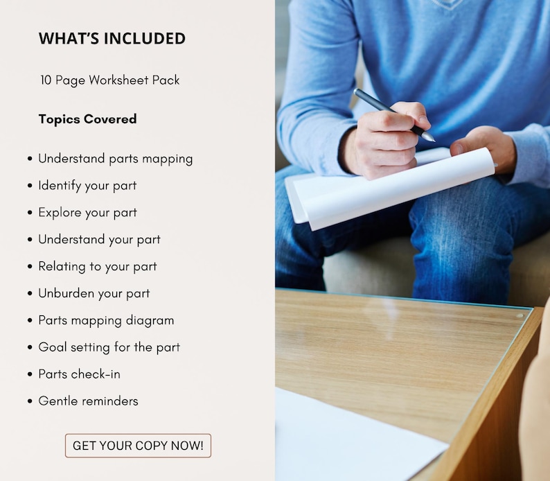 IFS Parts Mapping Exercise, Internal Family Systems Worksheets, IFS ...