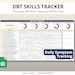 DBT Skills Tracker Google Sheet, DBT Diary Card, Dialectical Behavior ...