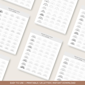 Mandala Practice Sheets, Mandala Training Patterns, Mandala Art Therapy ...