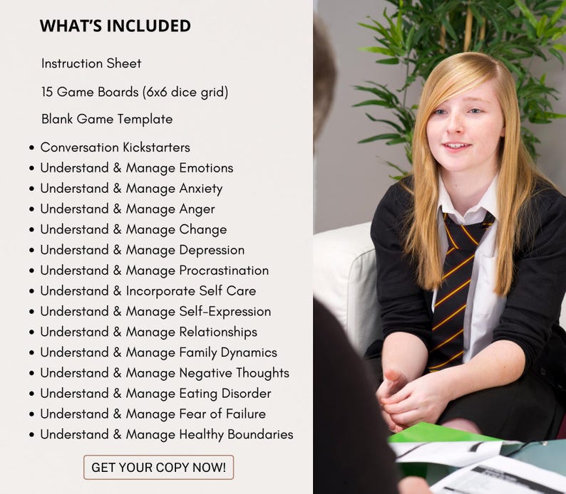 School Counseling Dice Game for Teens, Youth Group Therapy Game ...