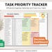 Eisenhower Decision Matrix Spreadsheet, Task Priority Manager, ADHD ...