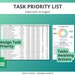 Decision Matrix Google Sheets, Task Priority Tracker, Task Management ...