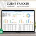 Client Tracker Google Sheets, Client Management Template, CRM Dashboard ...
