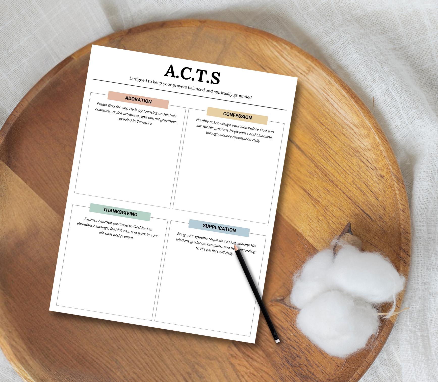Christian Prayer Methods Guide, Bible Prayer Journal, Bible Study ...