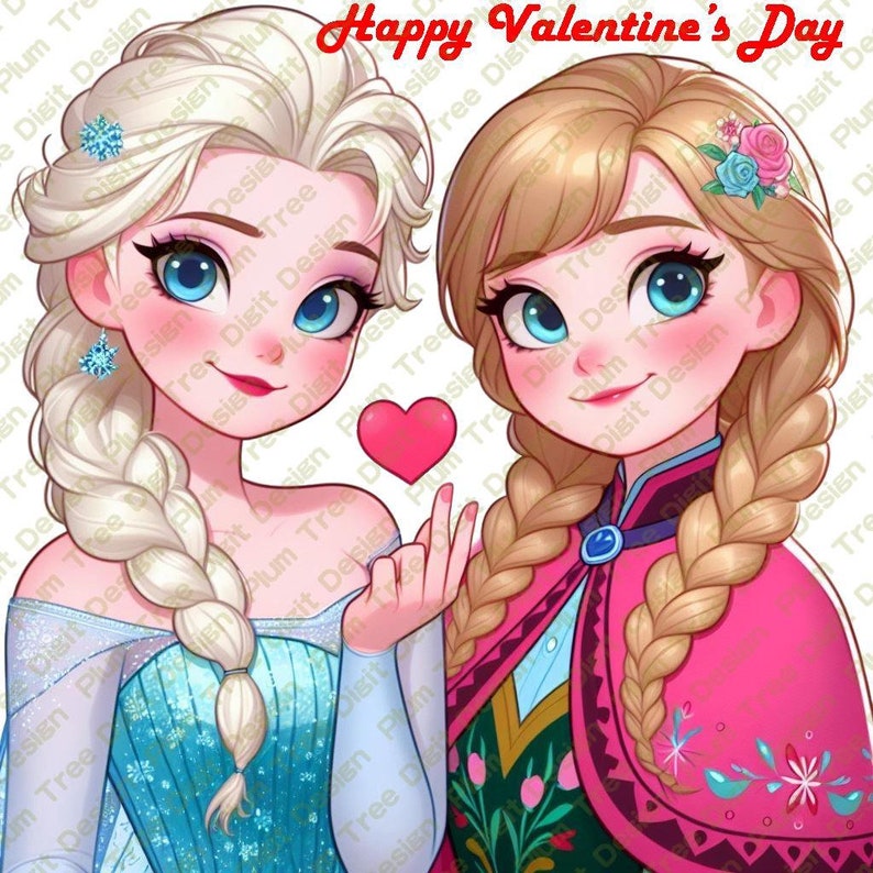 1 PNG Image of Girl Queens and Princess Valentine's Day Transparent ...