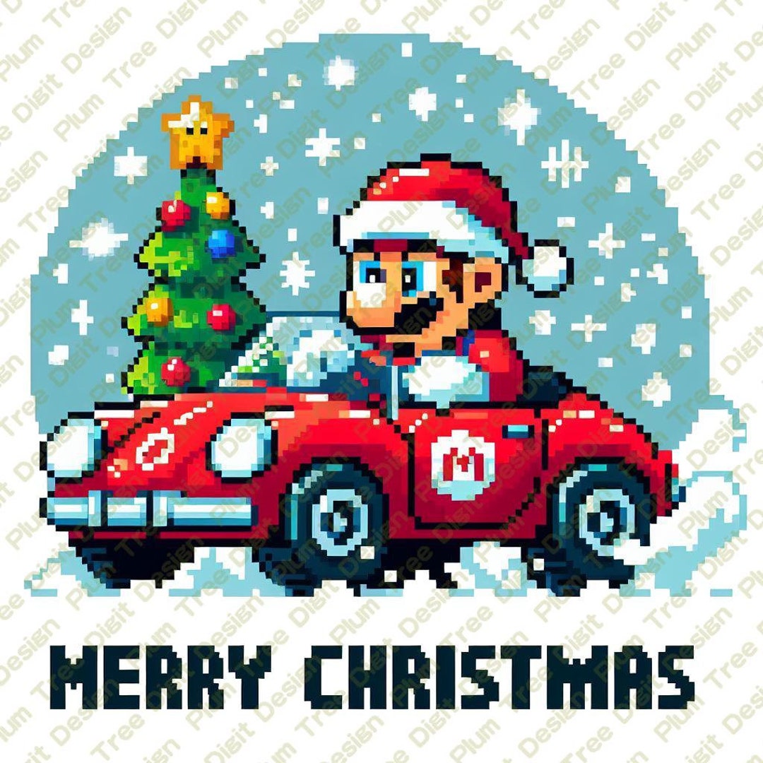 2 Mario Pixel Art Images PNG JPG Transparent Background of PNG Merry ...