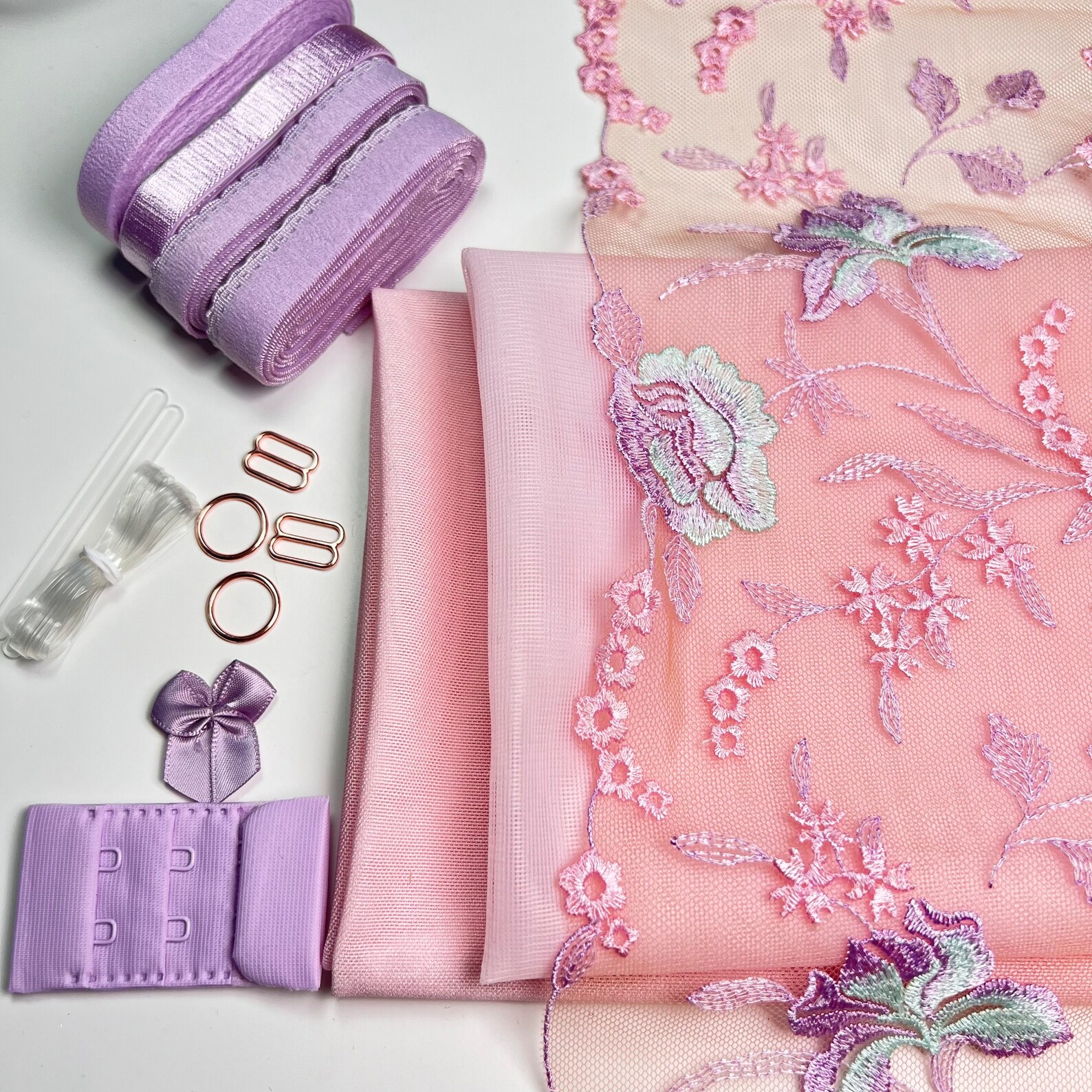 Kit de fabrication de soutien-gorge | Ensemble de soutien-gorge brodé ...