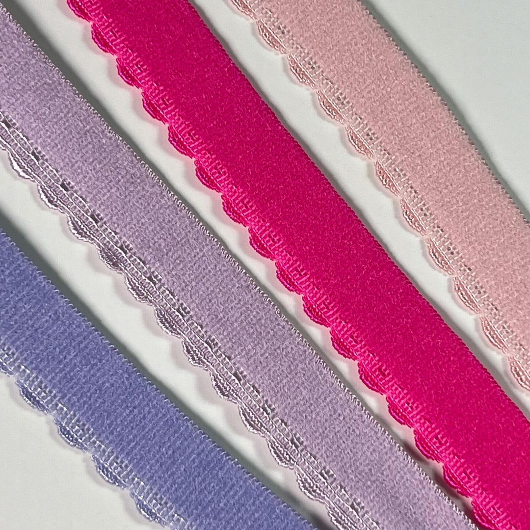 15 Mm Scallop or Picot Elastic | Lingerie Elastic | 15 Mm Scallop ...