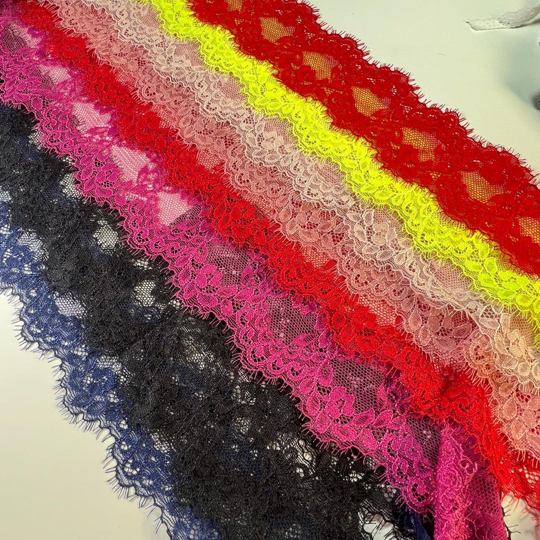 Stretch Lace Trim| Delicate Lace | Lace Trim by Yard | Lace for Sewing ...