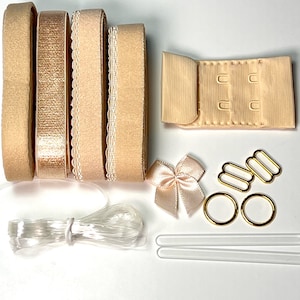 Bra Making Kit | Embroidered Tulle Lace Bra Kit | Bra Sewing Kit ...