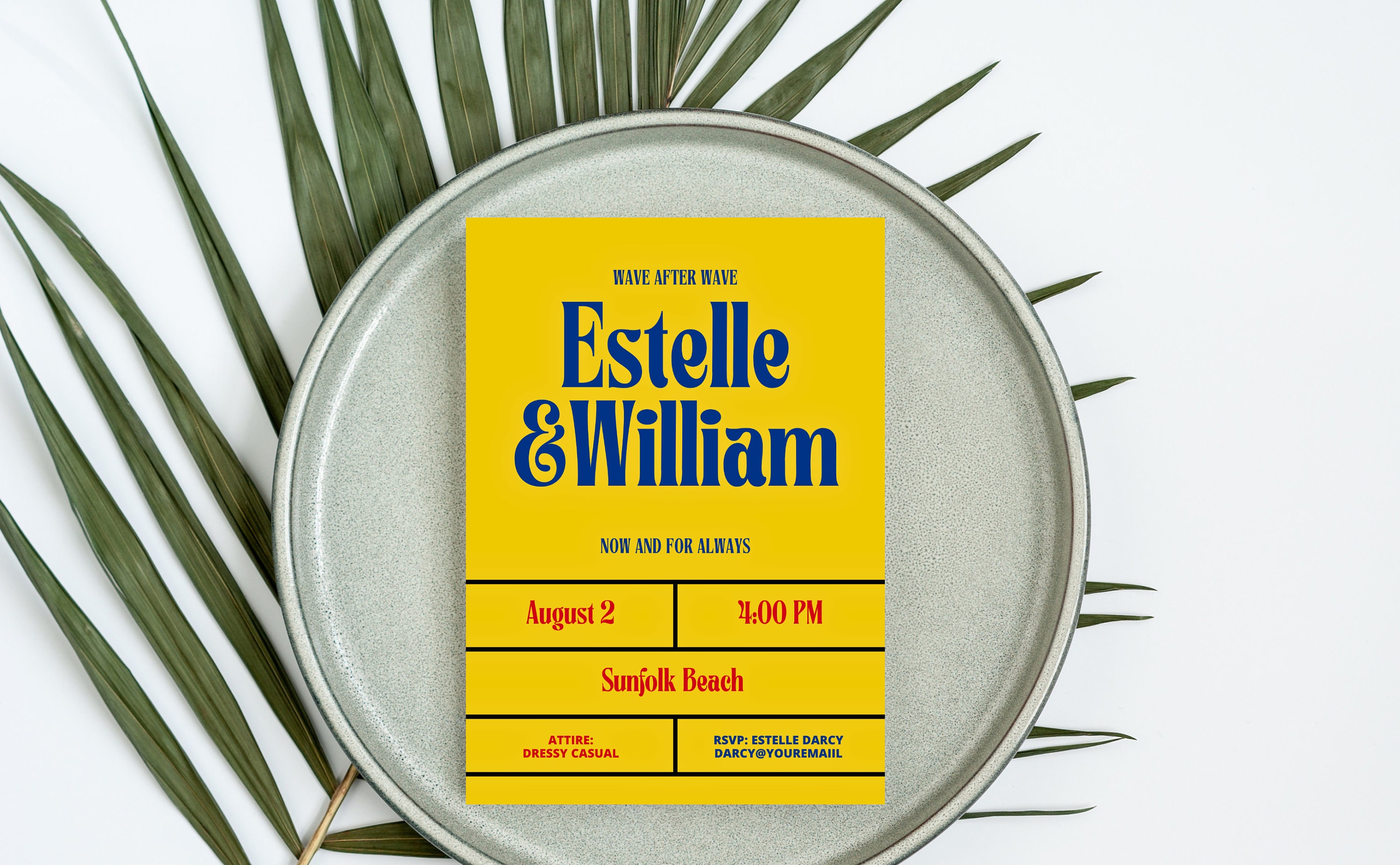 Editable Modern Invitation Template Modern Wedding Reception Invite ...