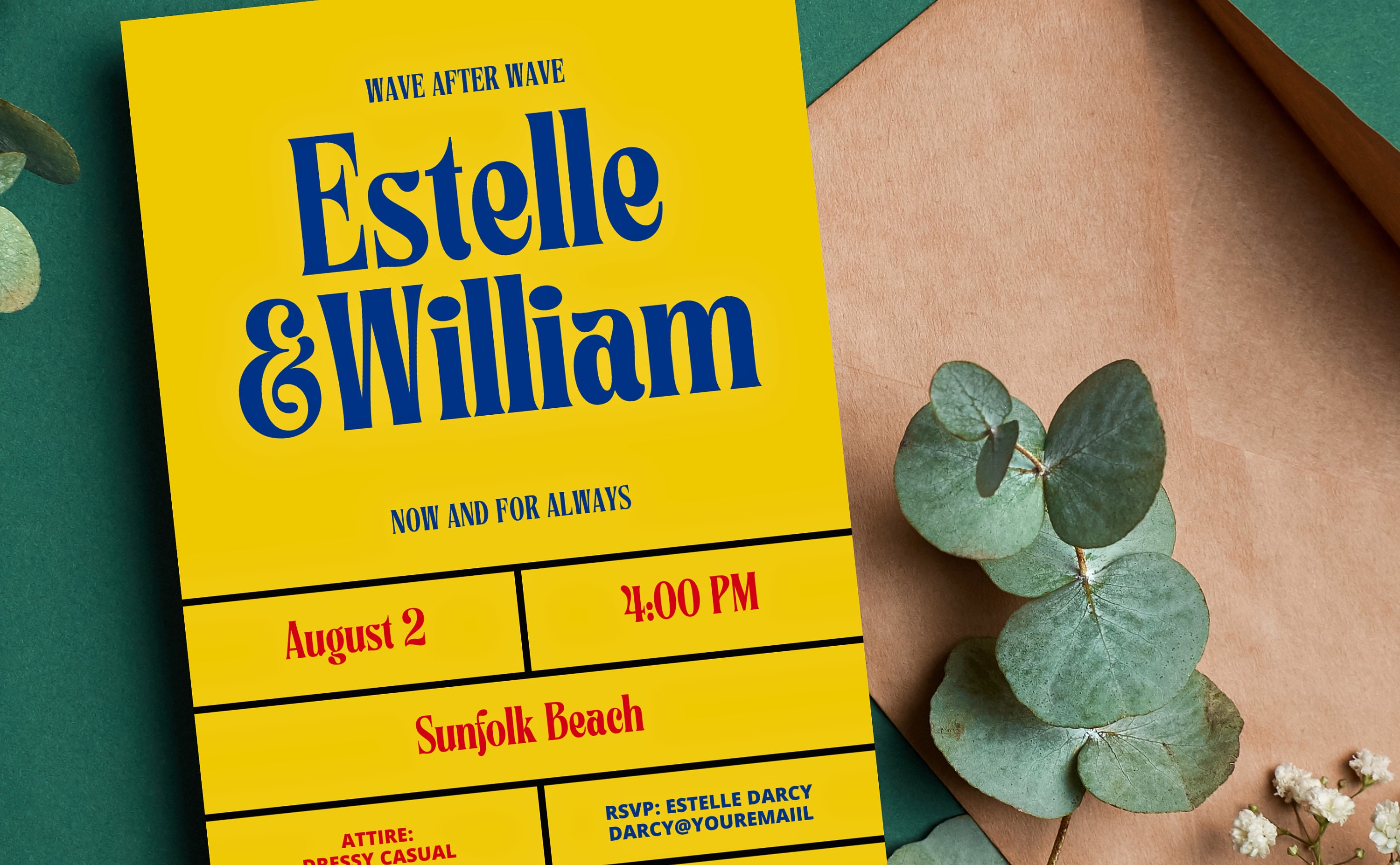 Editable Modern Invitation Template Modern Wedding Reception Invite ...