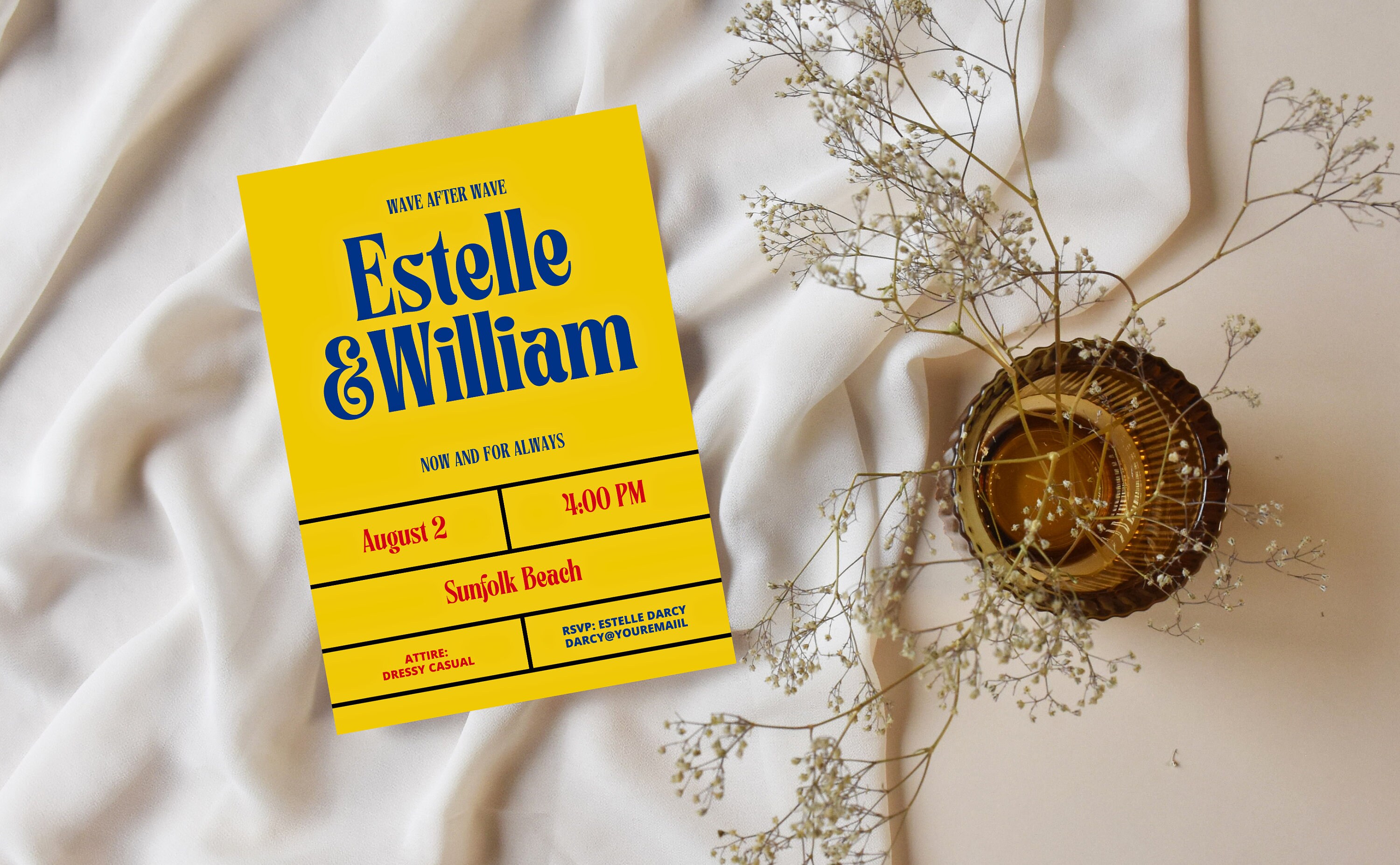 Editable Modern Invitation Template Modern Wedding Reception Invite ...