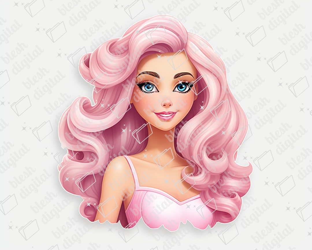 Barbi Svg SVG File for Cricut Layered SVG Files Clipart - Etsy